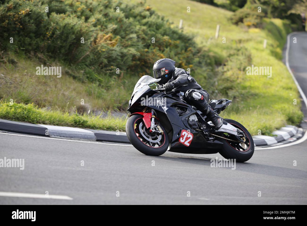 Isle of Man TT 22, Gooseneck, Practice Week Stock Photo - Alamy