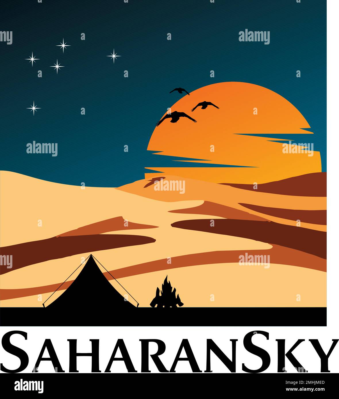 Sahara camp Stock Vector Images - Alamy