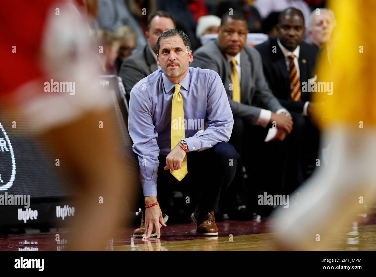 Iowa State head coach Steve Prohm watches from the bench during the ...