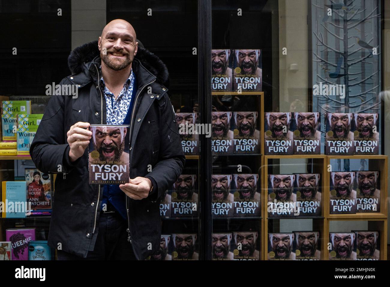 British professional former world champion boxer Tyson Fury poses for ...
