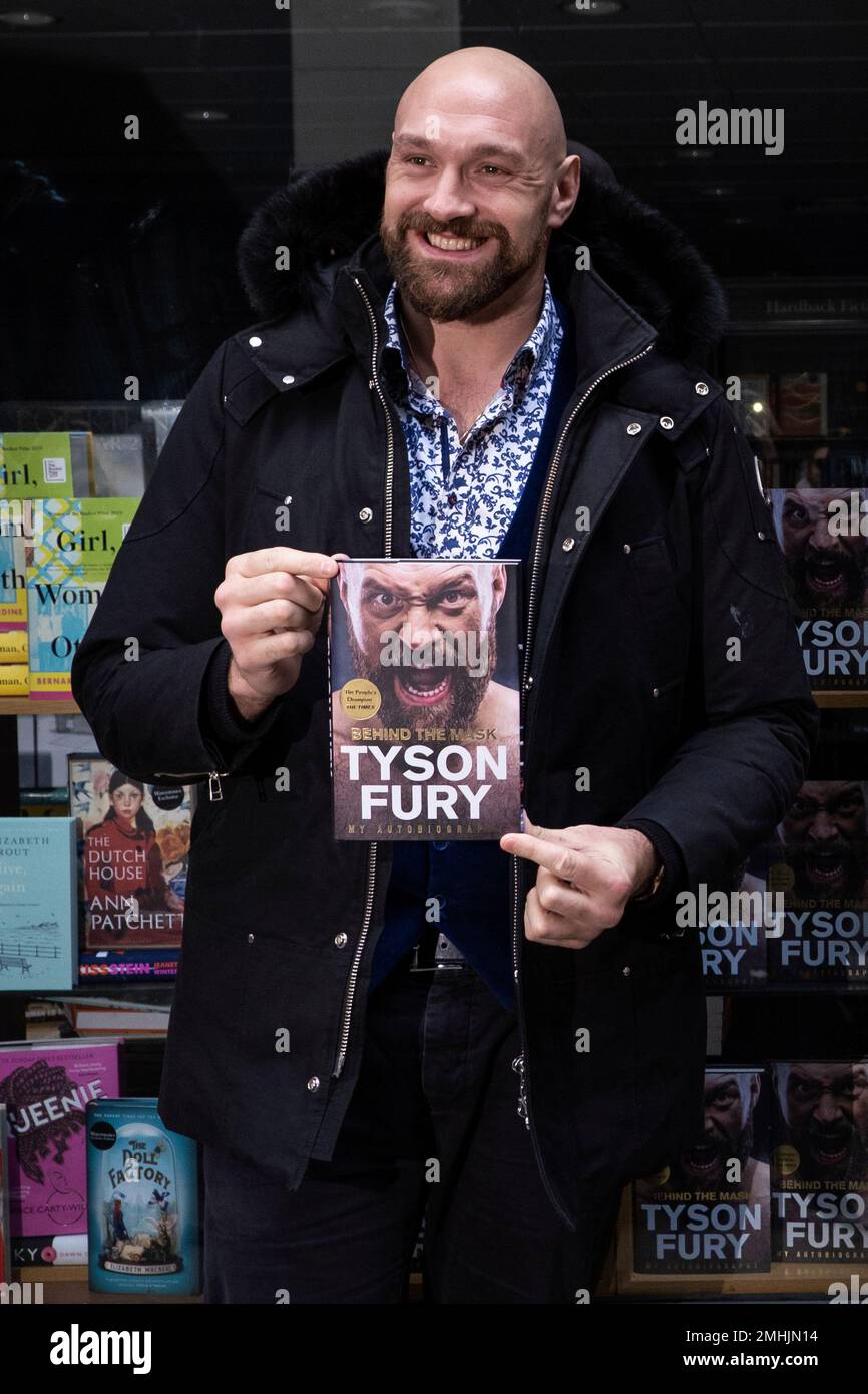 British professional former world champion boxer Tyson Fury poses for ...