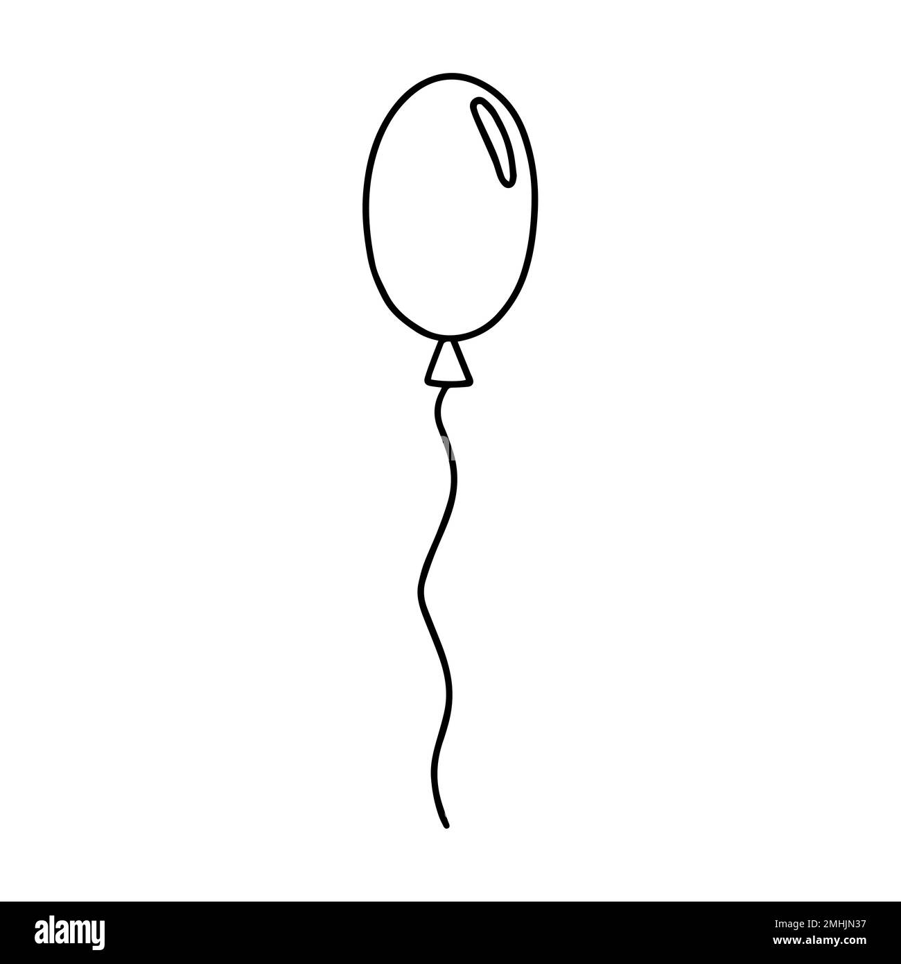 Doodle balloon vector illustration Stock Vector Image & Art - Alamy