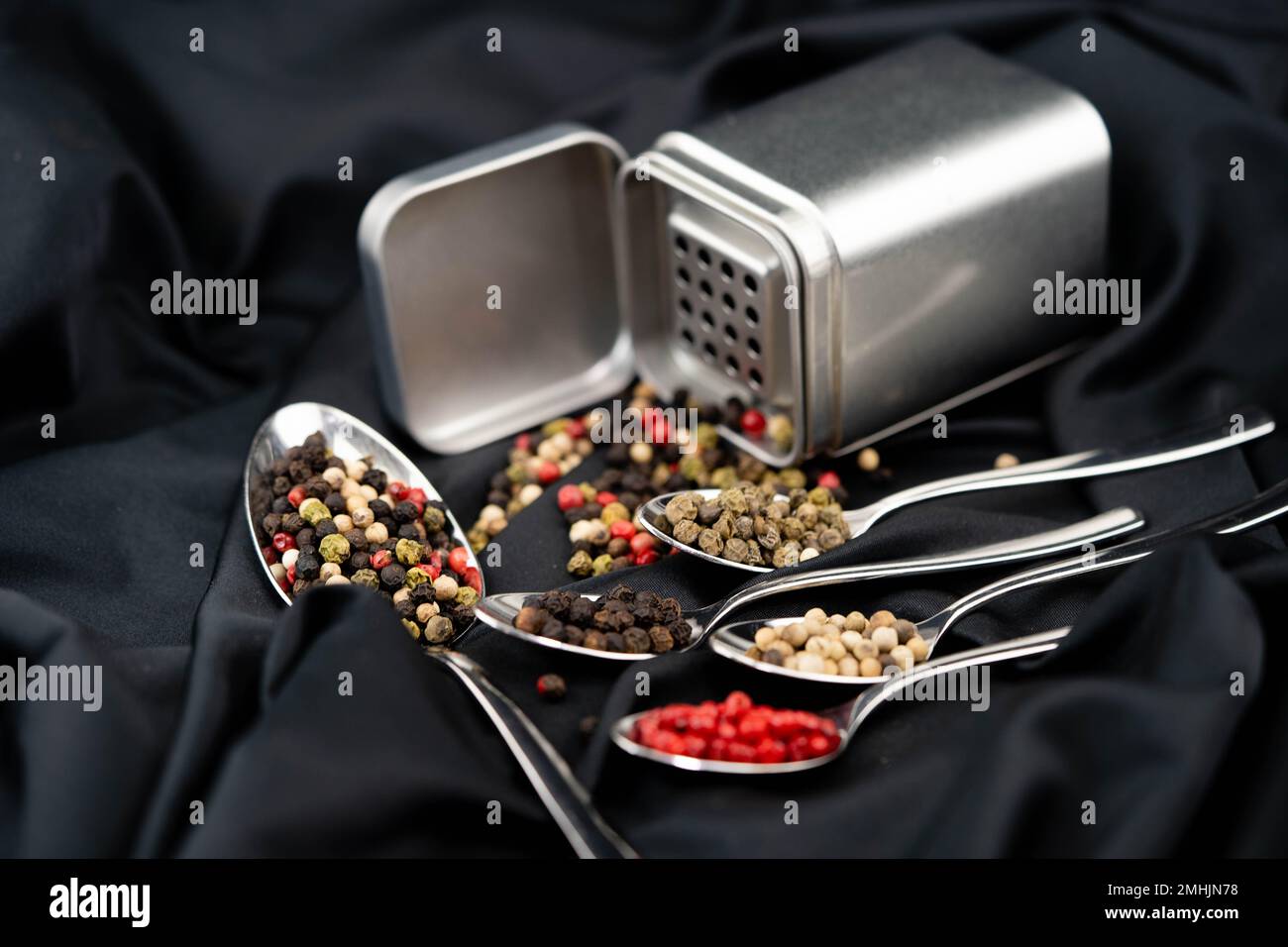 a mix of herbs and spices from all over the world Stock Photo - Alamy