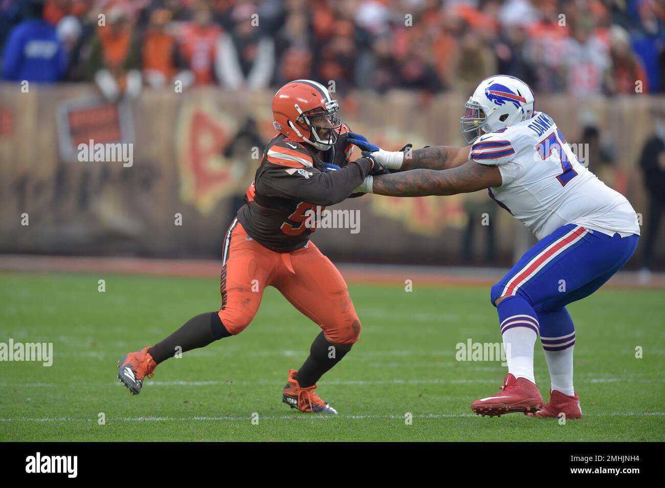 Cleveland Browns defensive end Myles Garrett in action during an NFL ...