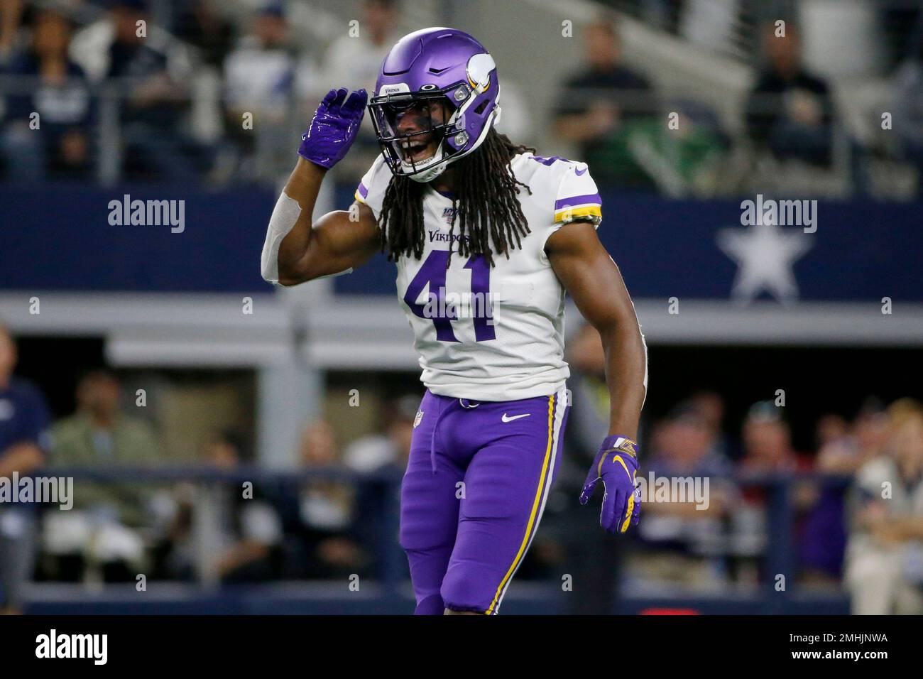 Minnesota Vikings defensive back Anthony Harris (41) defends against ...