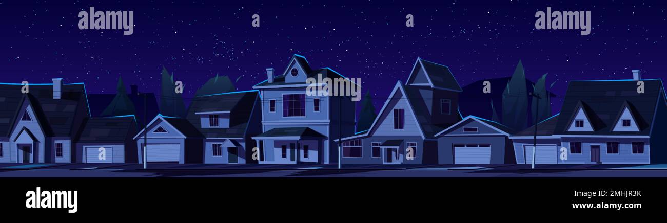 Dark Neighborhood Street