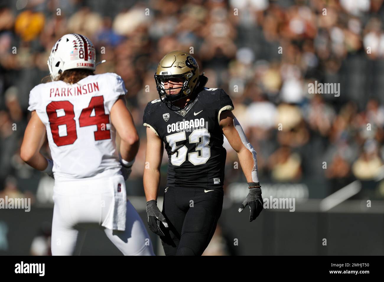 Colorado Buffaloes linebacker Nate Landman (53) in the first half of an ...
