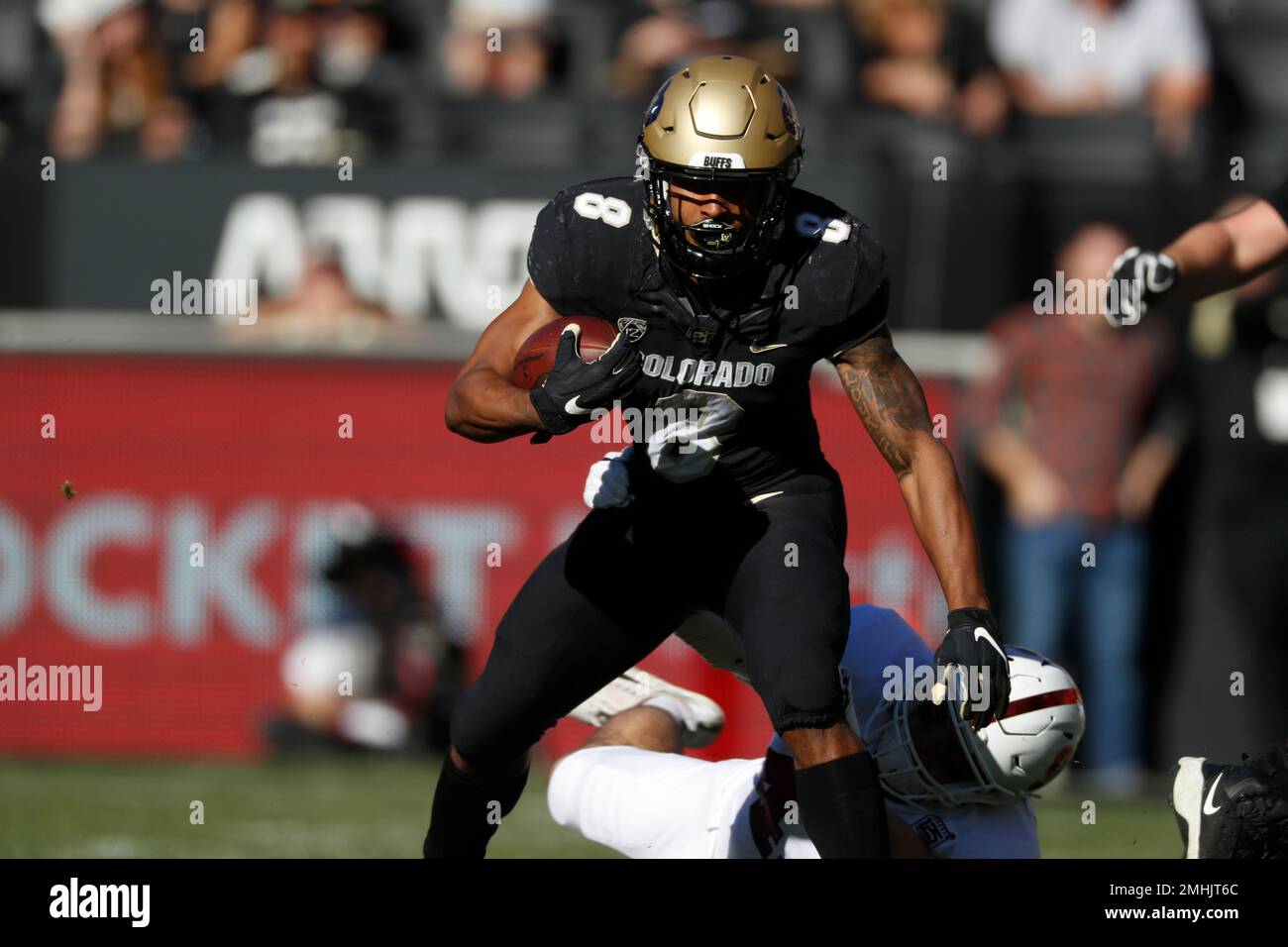 Colorado Buffaloes running back Alex Fontenot (8) in the first half of ...