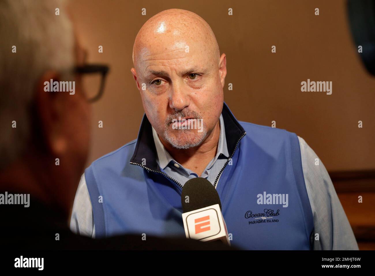 Washington Nationals general manager Mike Rizzo speaks during a media ...