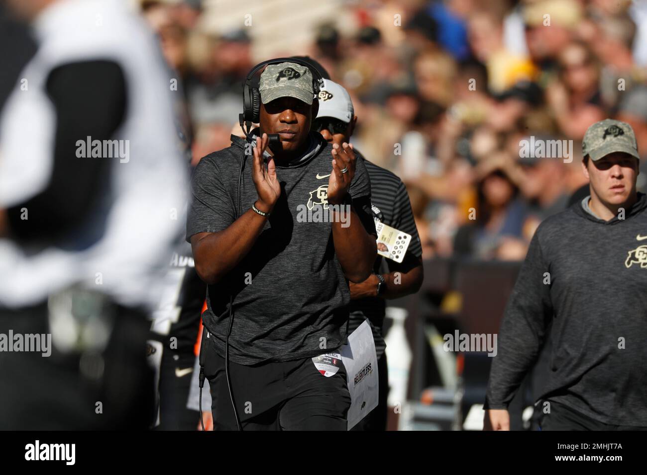 Colorado Buffaloes head coach Mel Tucker in the first half of an NCAA ...