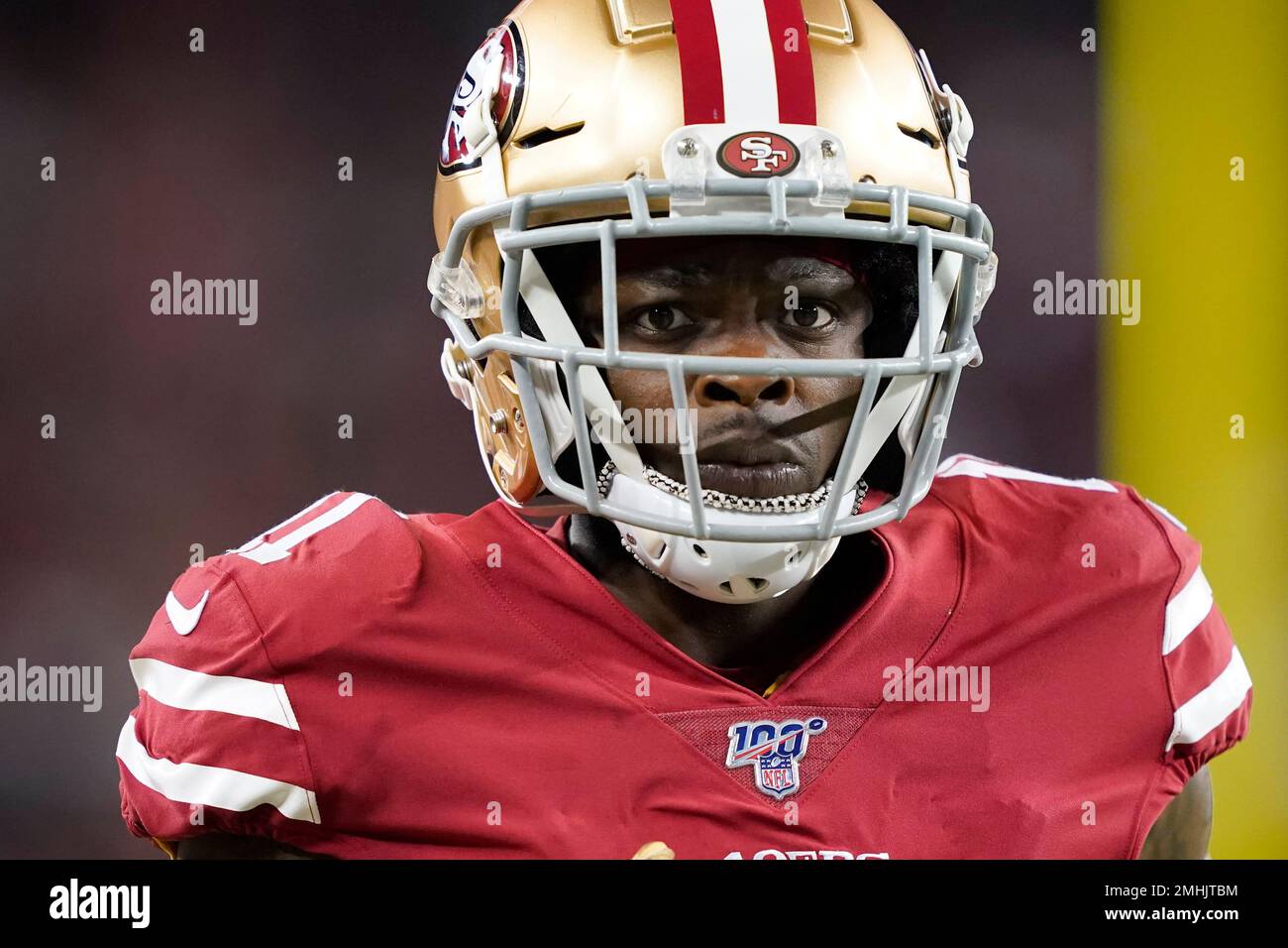 San Francisco 49ers wide receiver Marquise Goodwin (11) against the ...