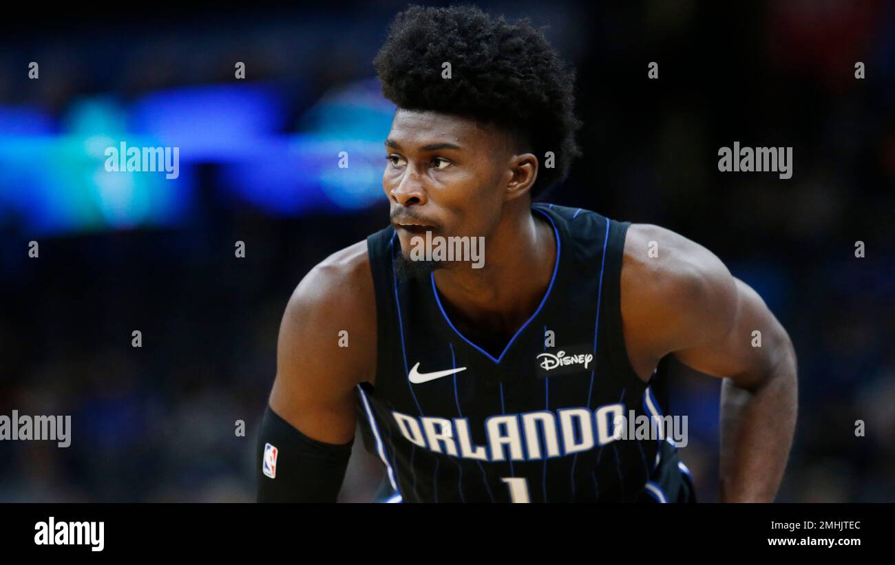 Orlando Magic forward Jonathan Isaac (1) during an NBA basketball game ...