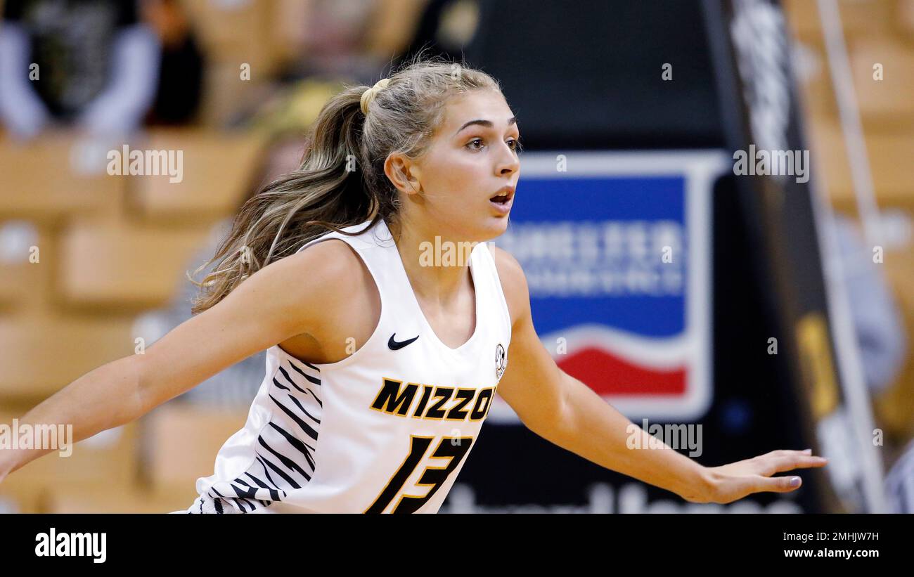 Missouri forward Hannah Schuchts (13)during an NCAA women's basketball ...