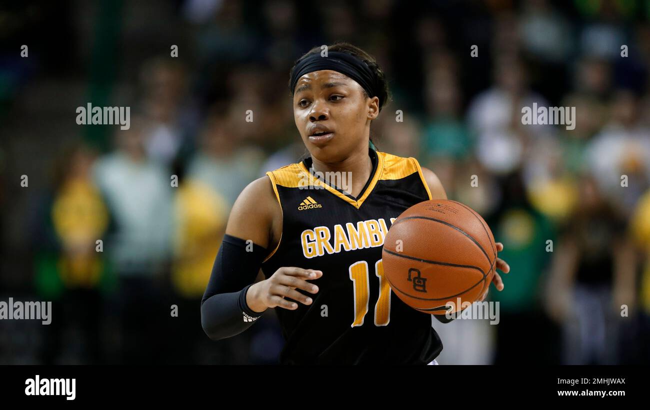 Grambling State guard Ariel Williams (11) handles the ball during an ...