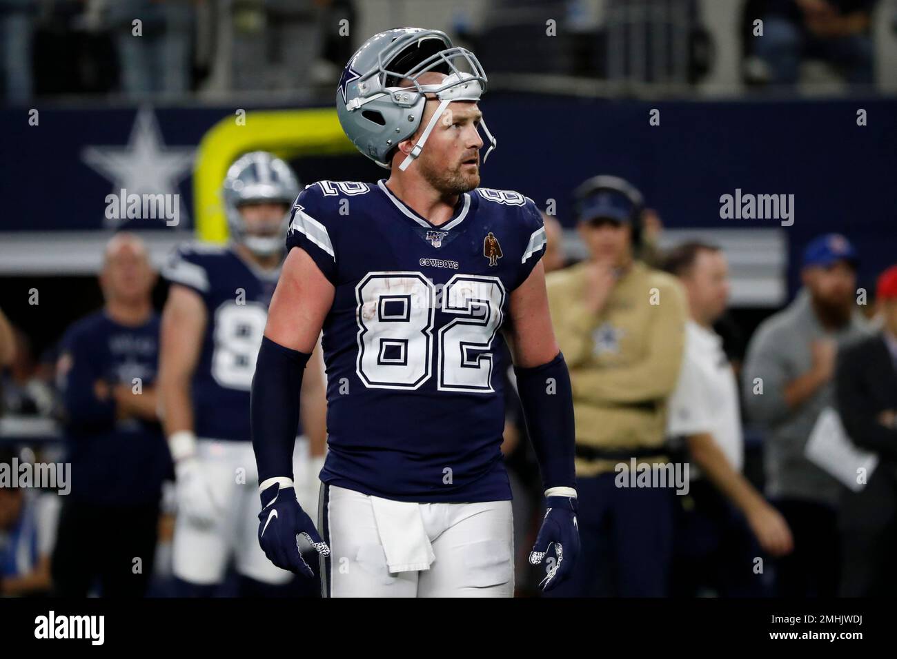 Dallas Cowboys tight end Jason Witten walks off the filed during a ...