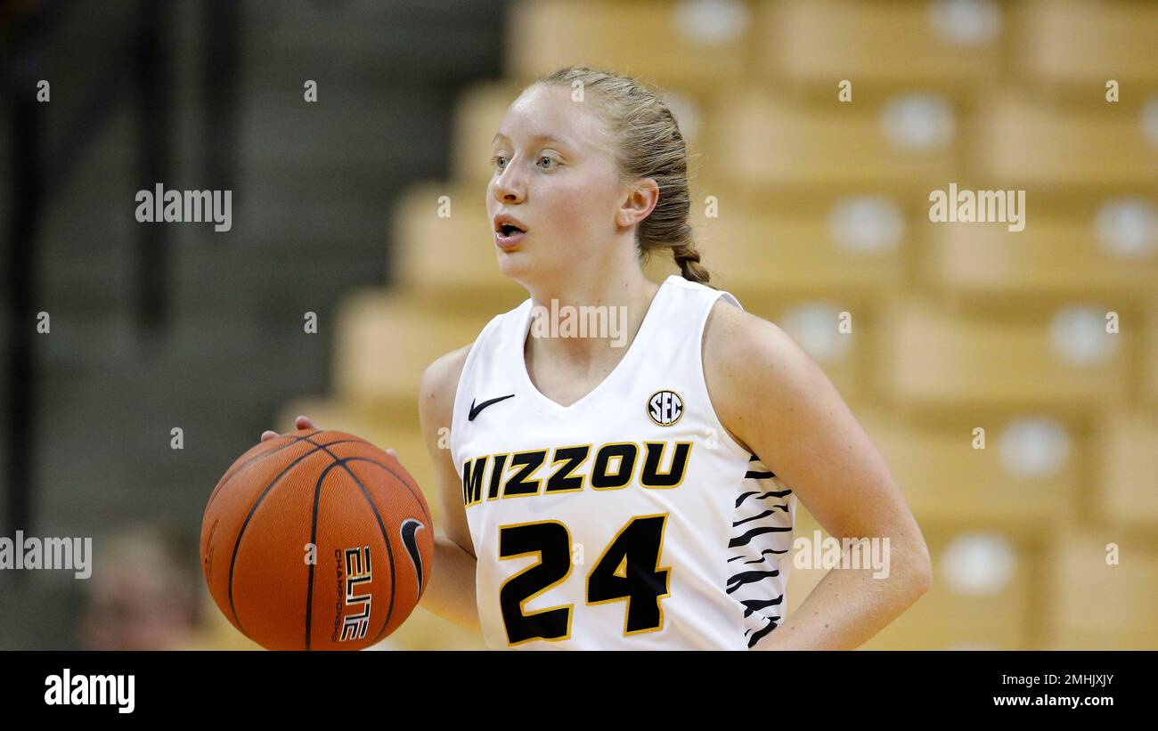 Missouri guard Jordan Chavis (24) during an NCAA women's basketball ...