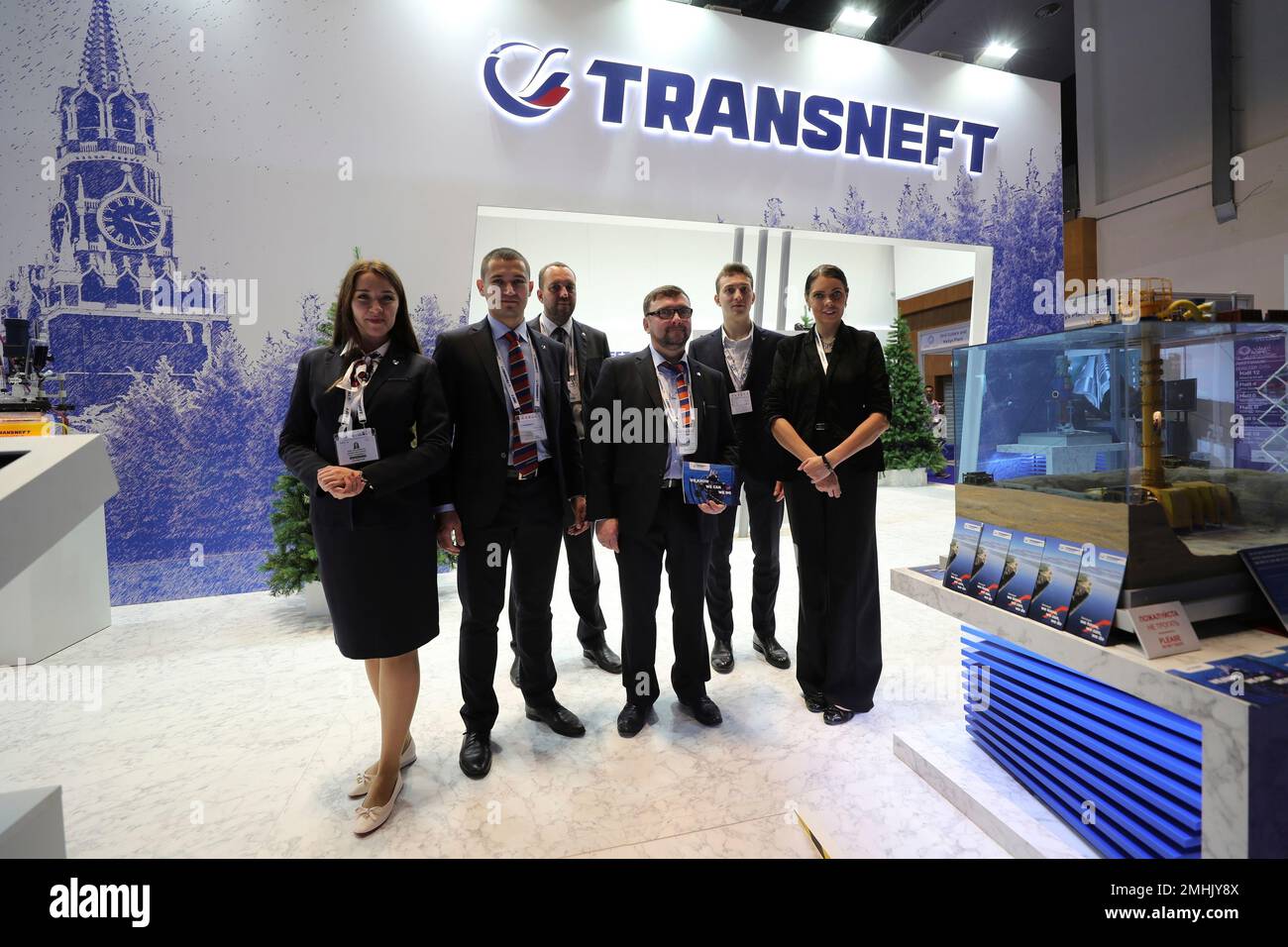 The Transneft stand at the Abu Dhabi International Exhibition ...