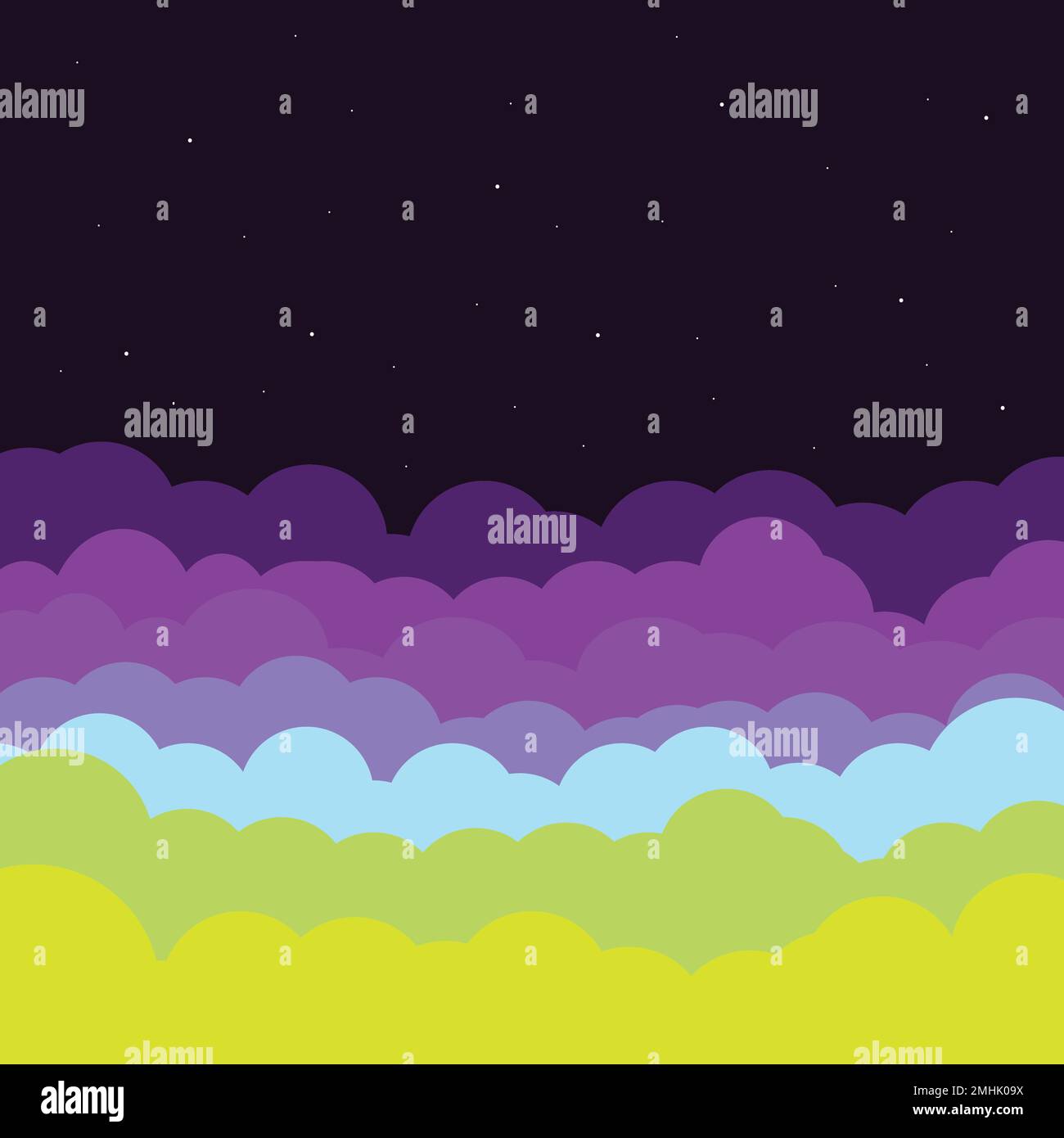 The moon and outer space exploration for dark and nature Stock Vector ...