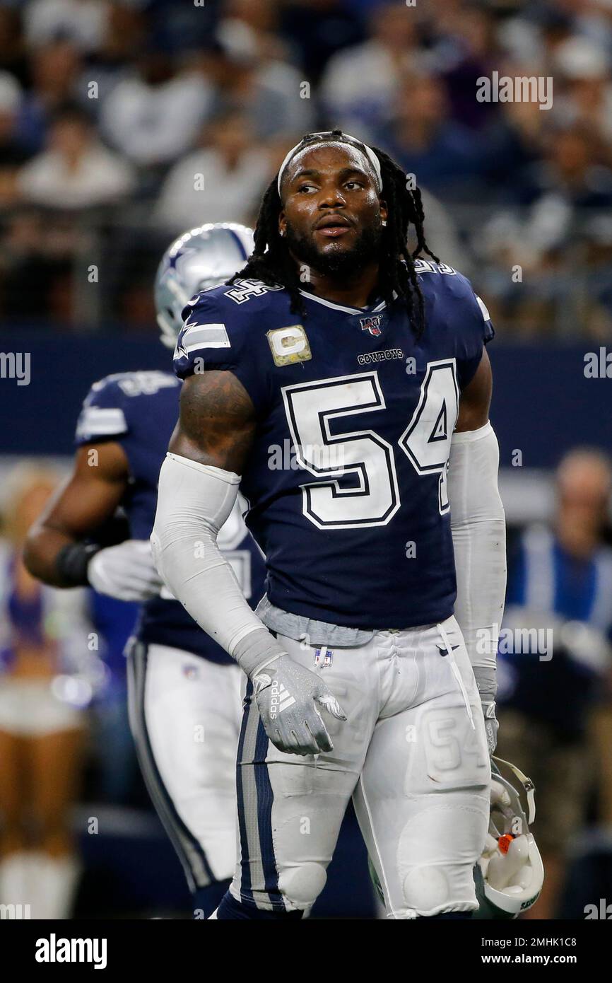 Dallas Cowboys middle linebacker Jaylon Smith (54) walks on the field ...