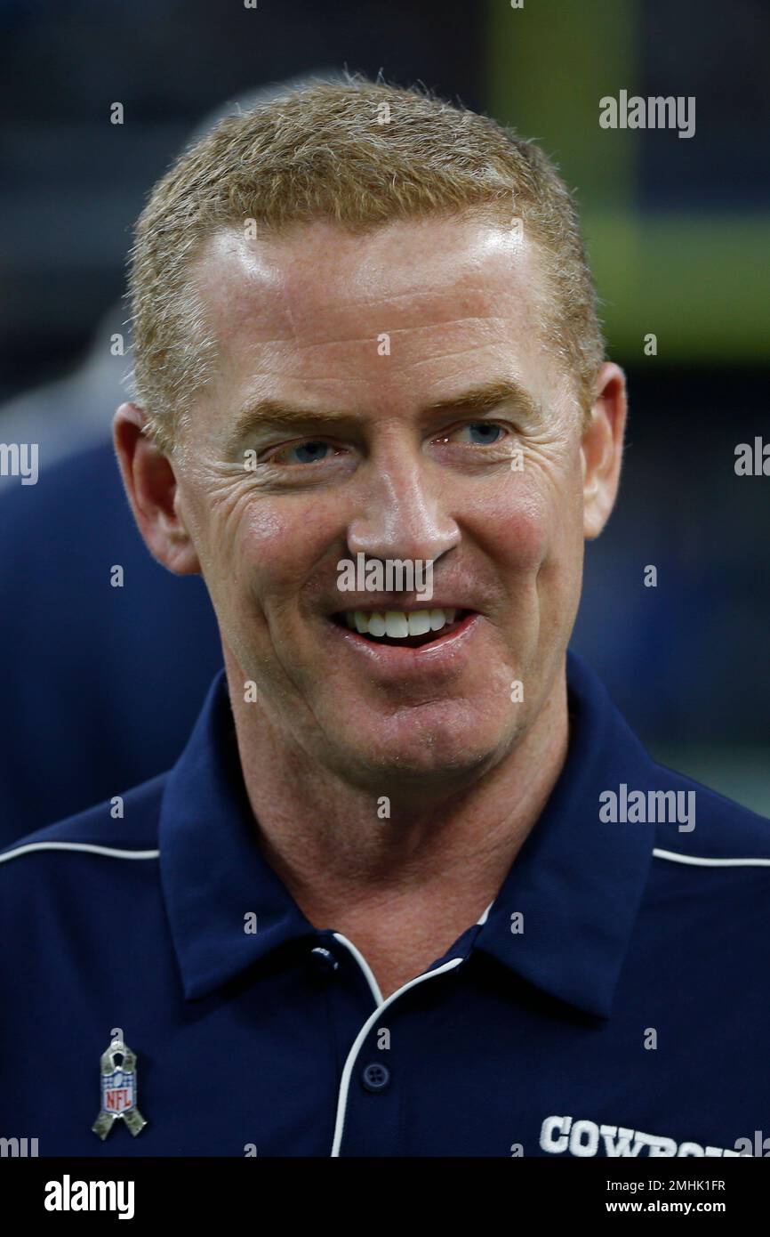 Dallas Cowboys head coach Jason Garrett looks on before the game ...