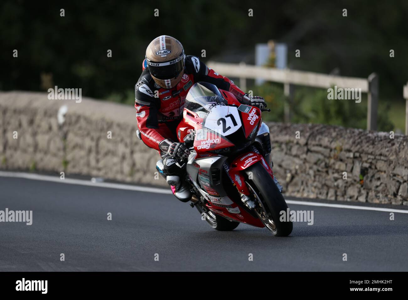 Isle of Man TT 22, Gooseneck, Practice Week Stock Photo - Alamy
