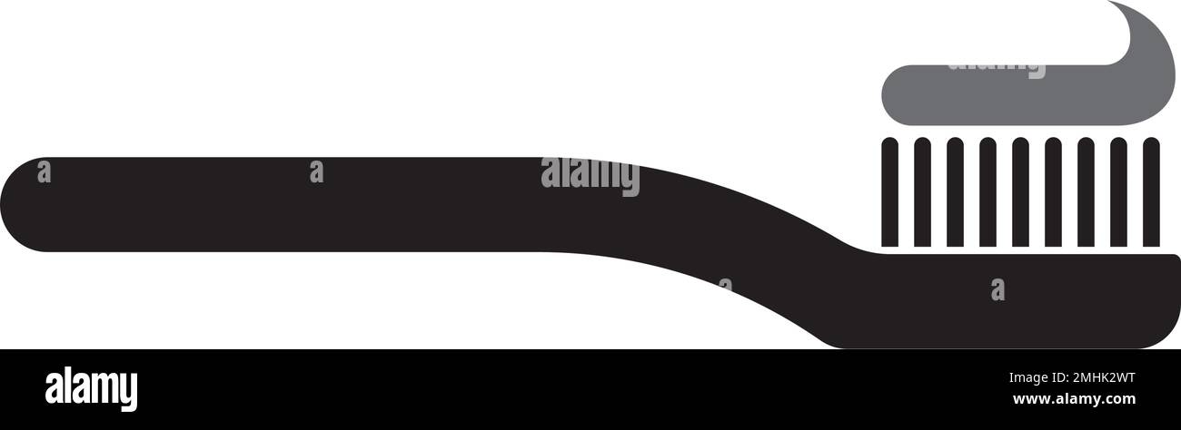 toothbrush with paste icon.vector illustration simple design Stock ...