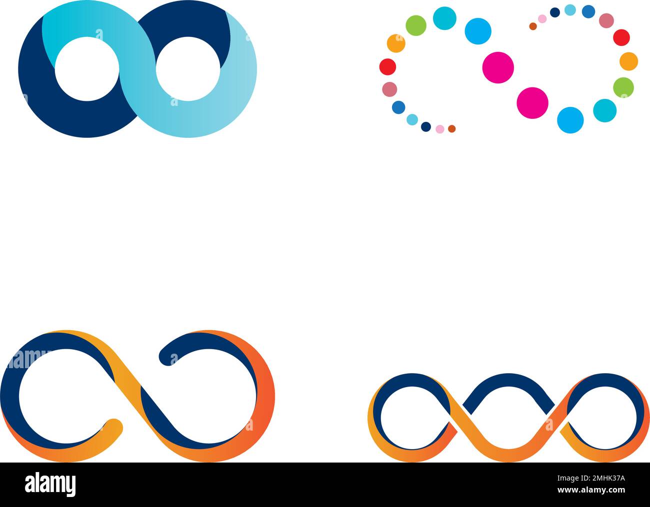 Infinity logo vector . abstract design symbols for companies and ...