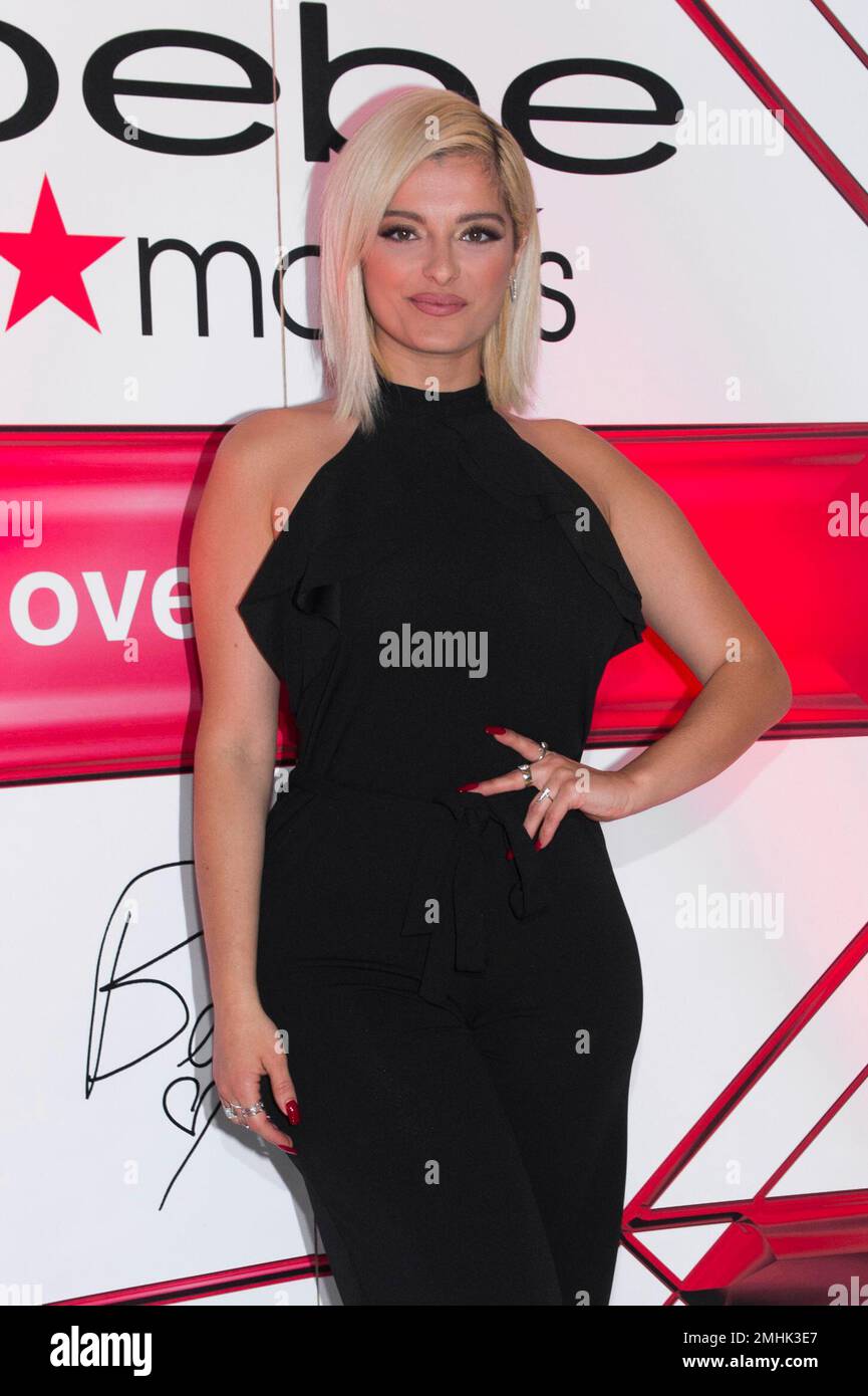 Singer-songwriter Bebe Rexha, the new face of Bebe, poses during an ...