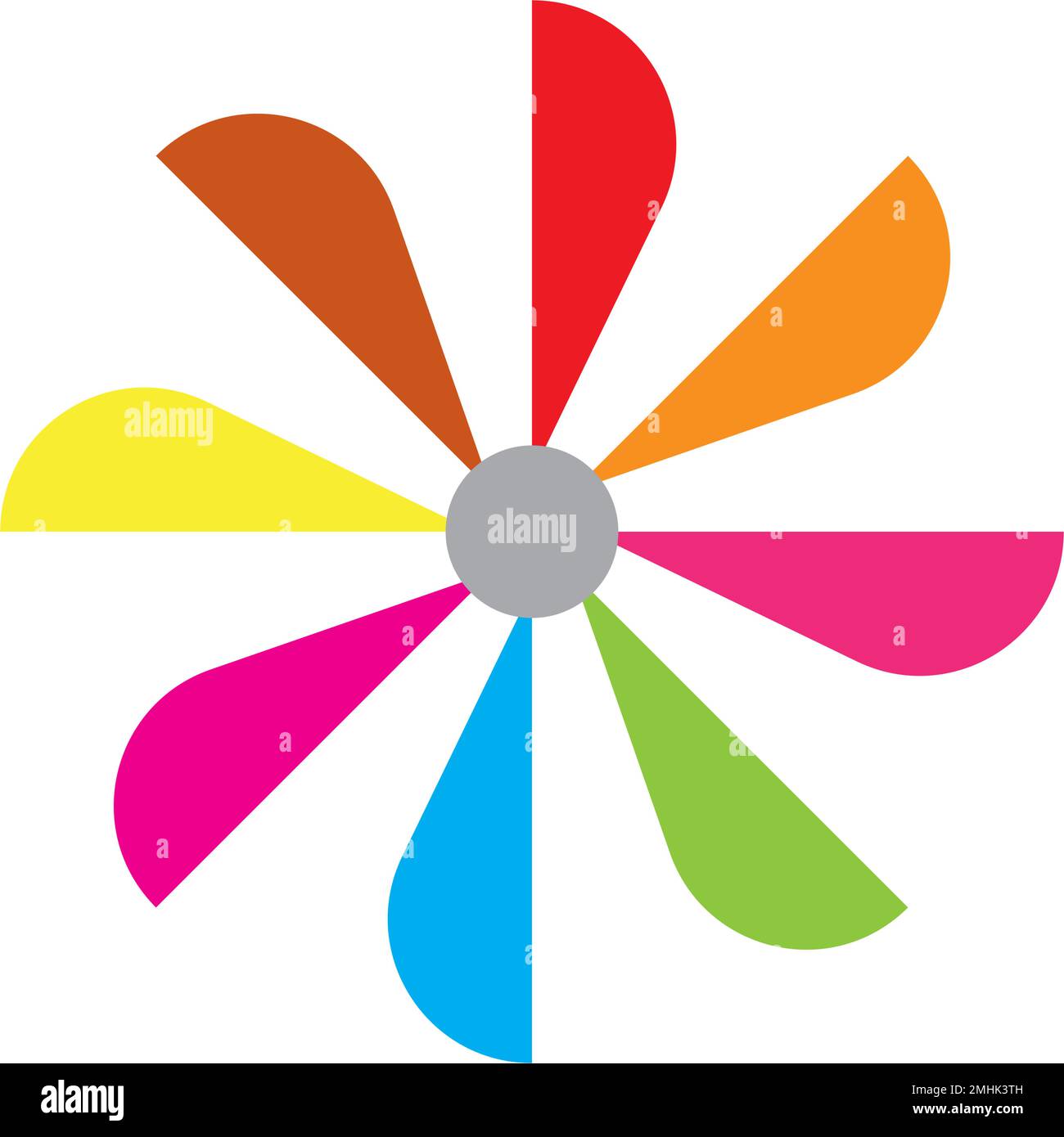 Paper windmill icon. vector illustration design template Stock Vector ...