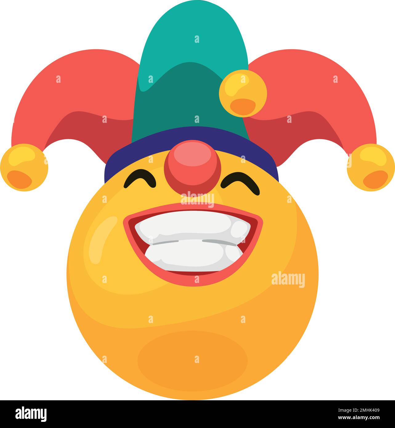 joker emoticon face Stock Vector Image & Art - Alamy