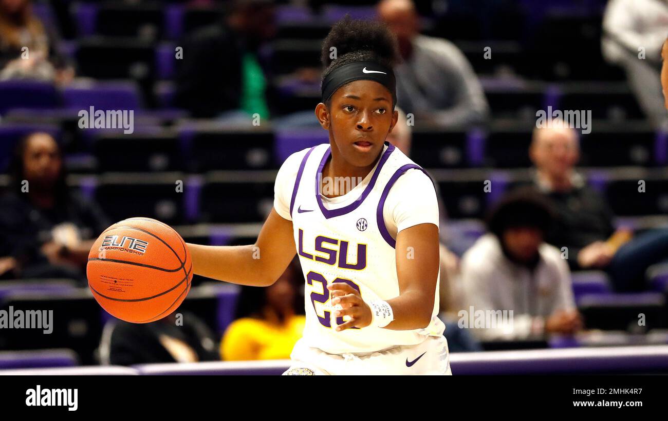 LSU guard Karli Seay (23) during an NCAA women's basketball game ...