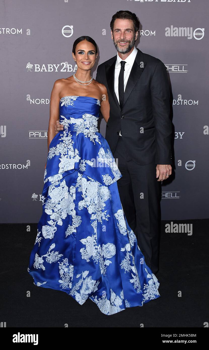 Jordana Brewster and Andrew Form arrive at the 2019 Baby2Baby Gala on ...