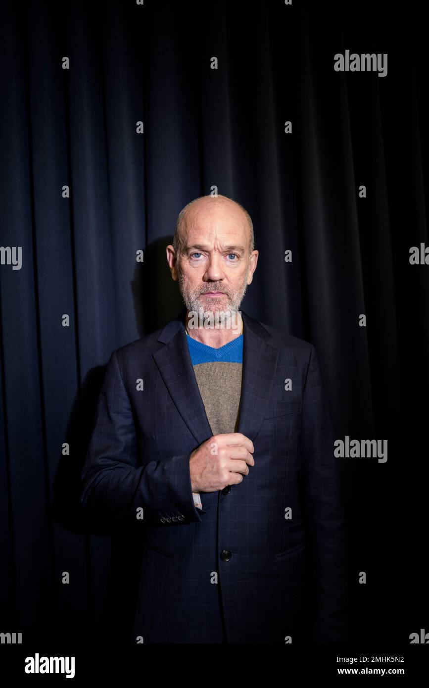 This Oct. 28, 2019 photo shows former R.E.M. singer Michael Stipe ...