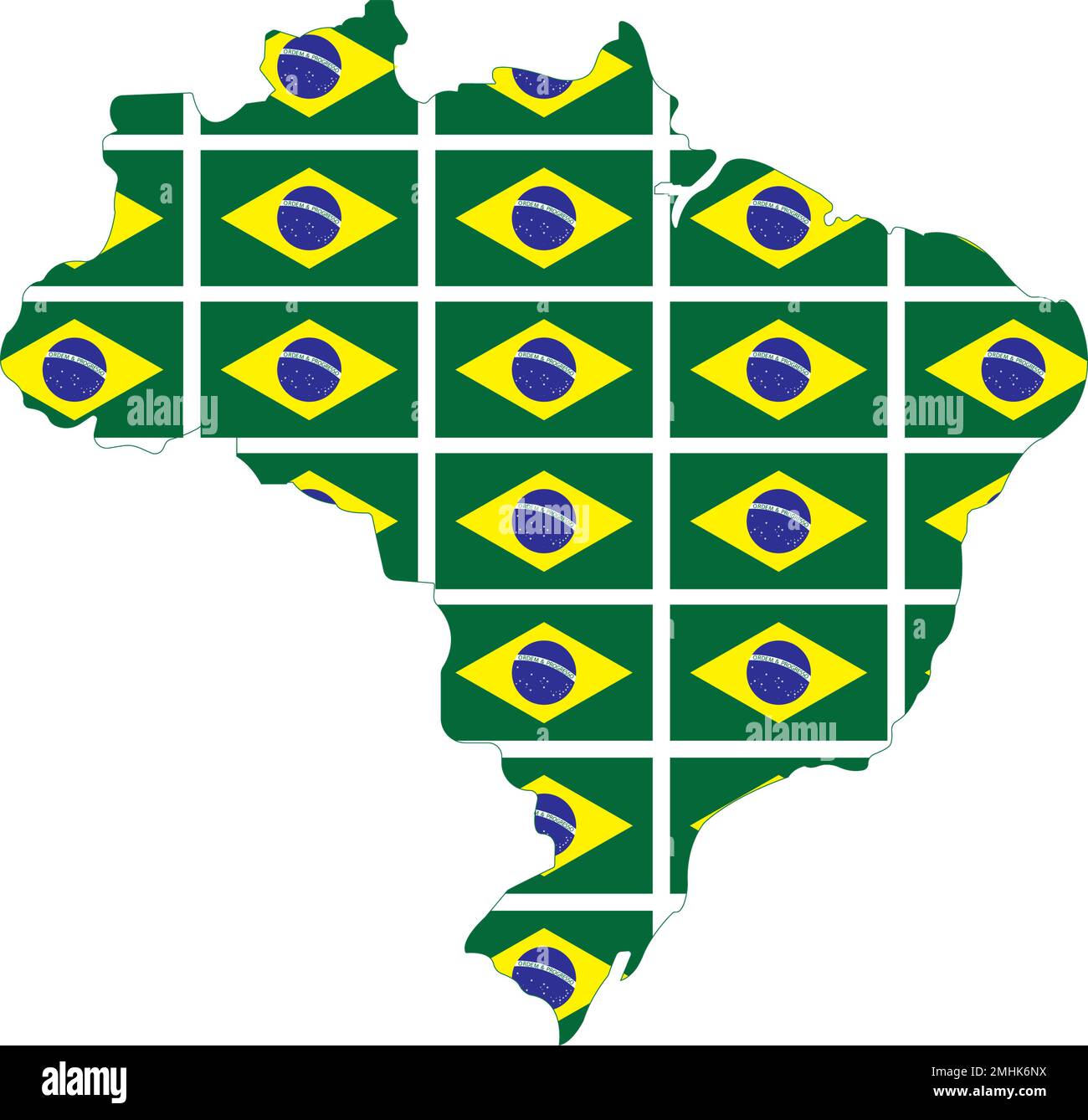 brazil map vector icon illustration symbol design Stock Vector Image ...