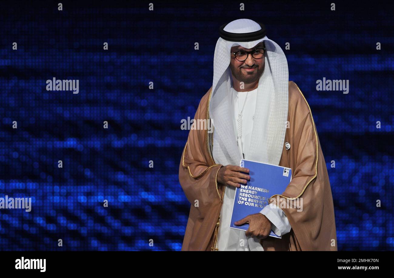 Sultan Ahmed al-Jaber, the Emirati minister of state and the CEO of Abu ...