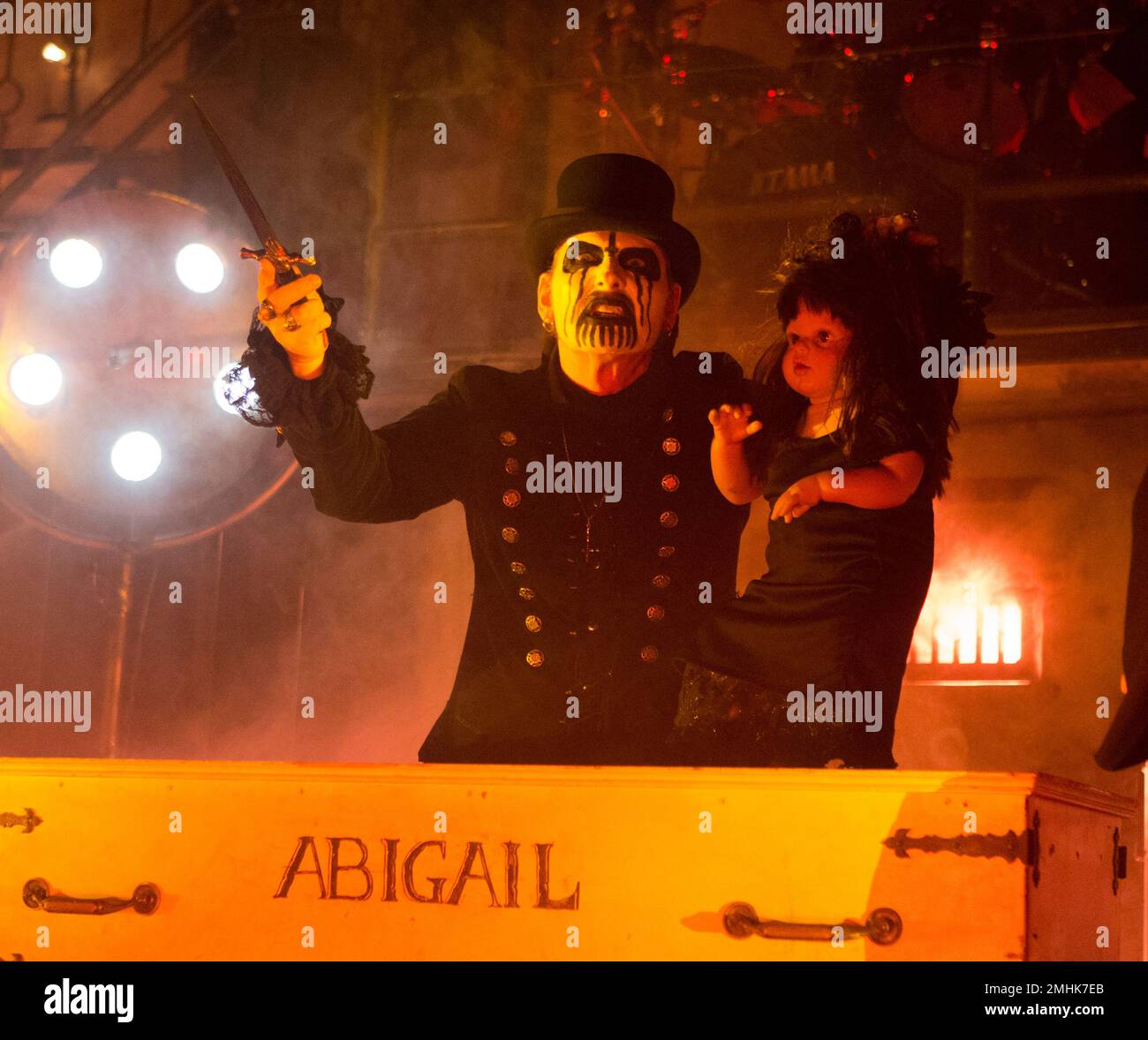 King Diamond performs in concert during his "Institute North America ...