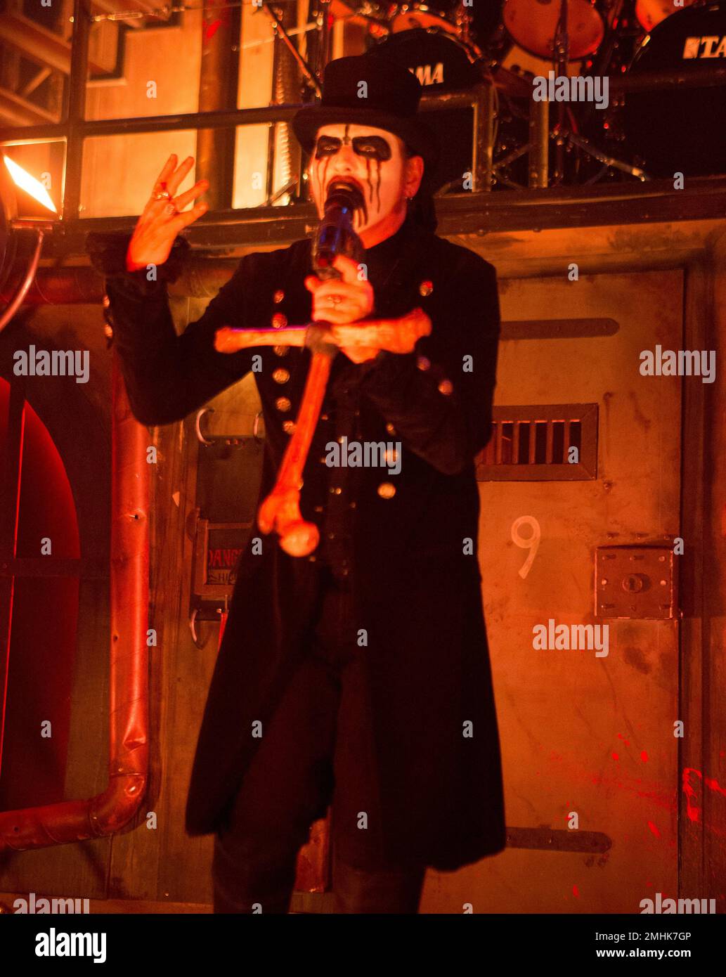 King Diamond performs in concert during his "Institute North America ...