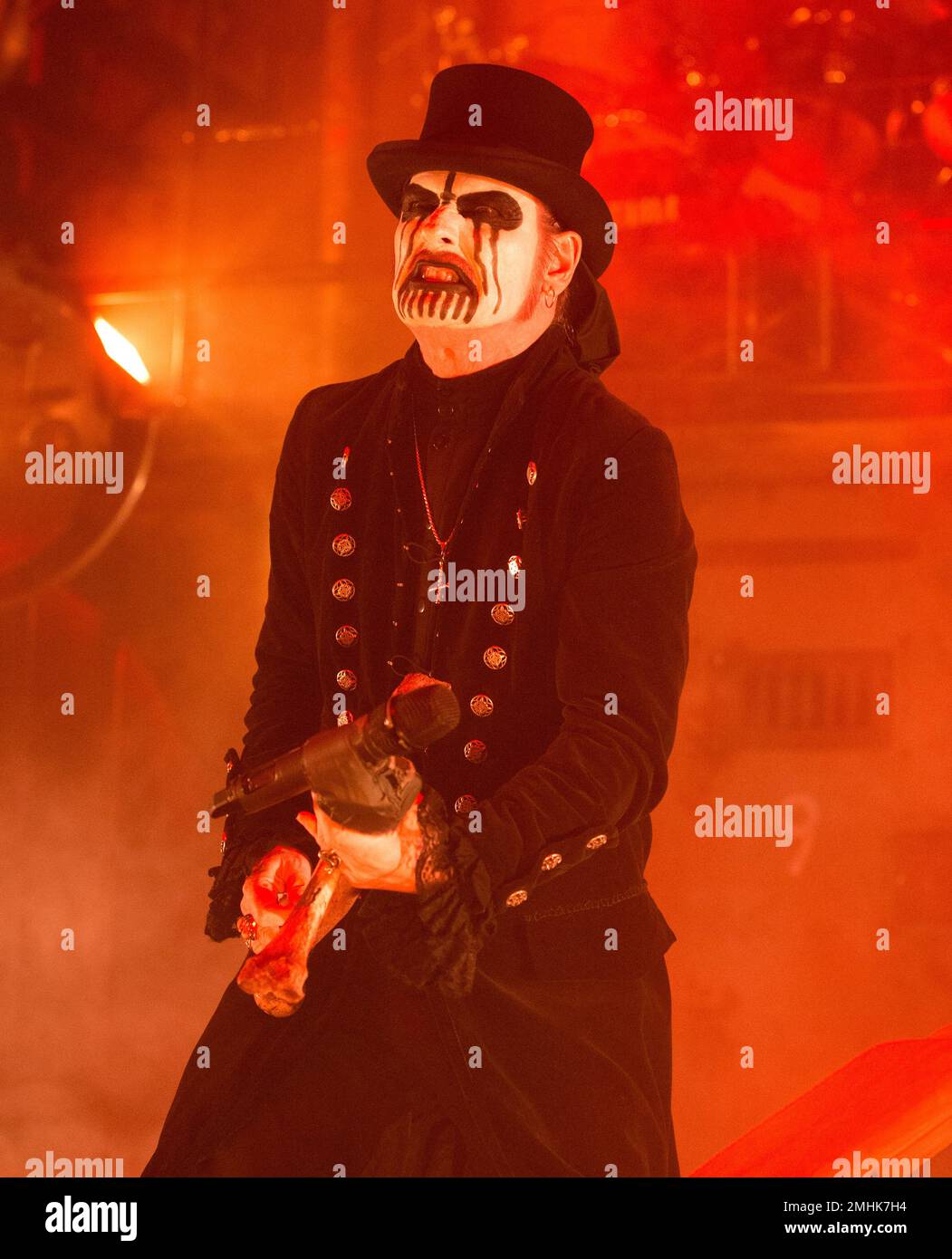 King Diamond performs in concert during his "Institute North America ...