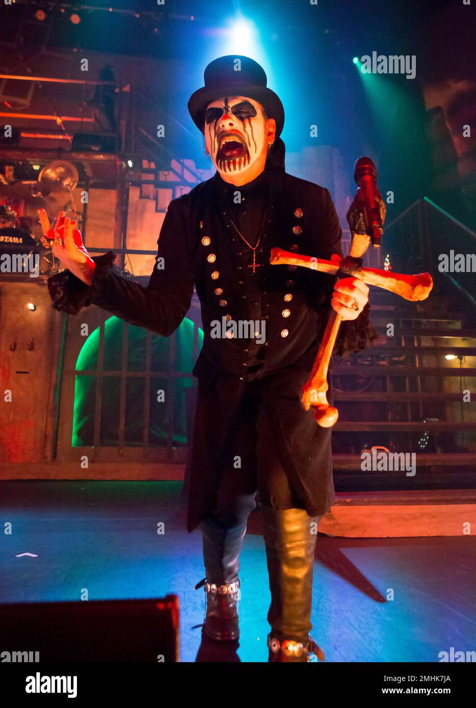 King Diamond performs in concert during his "Institute North America ...