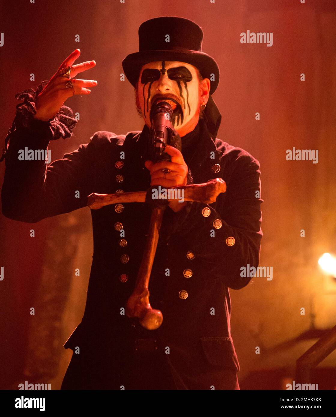 King Diamond performs in concert during his "Institute North America ...