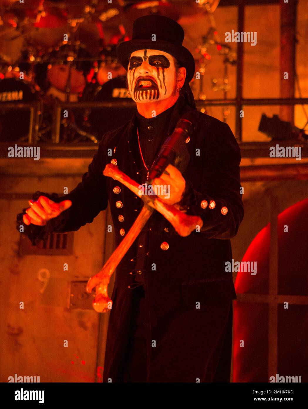 King Diamond performs in concert during his "Institute North America ...