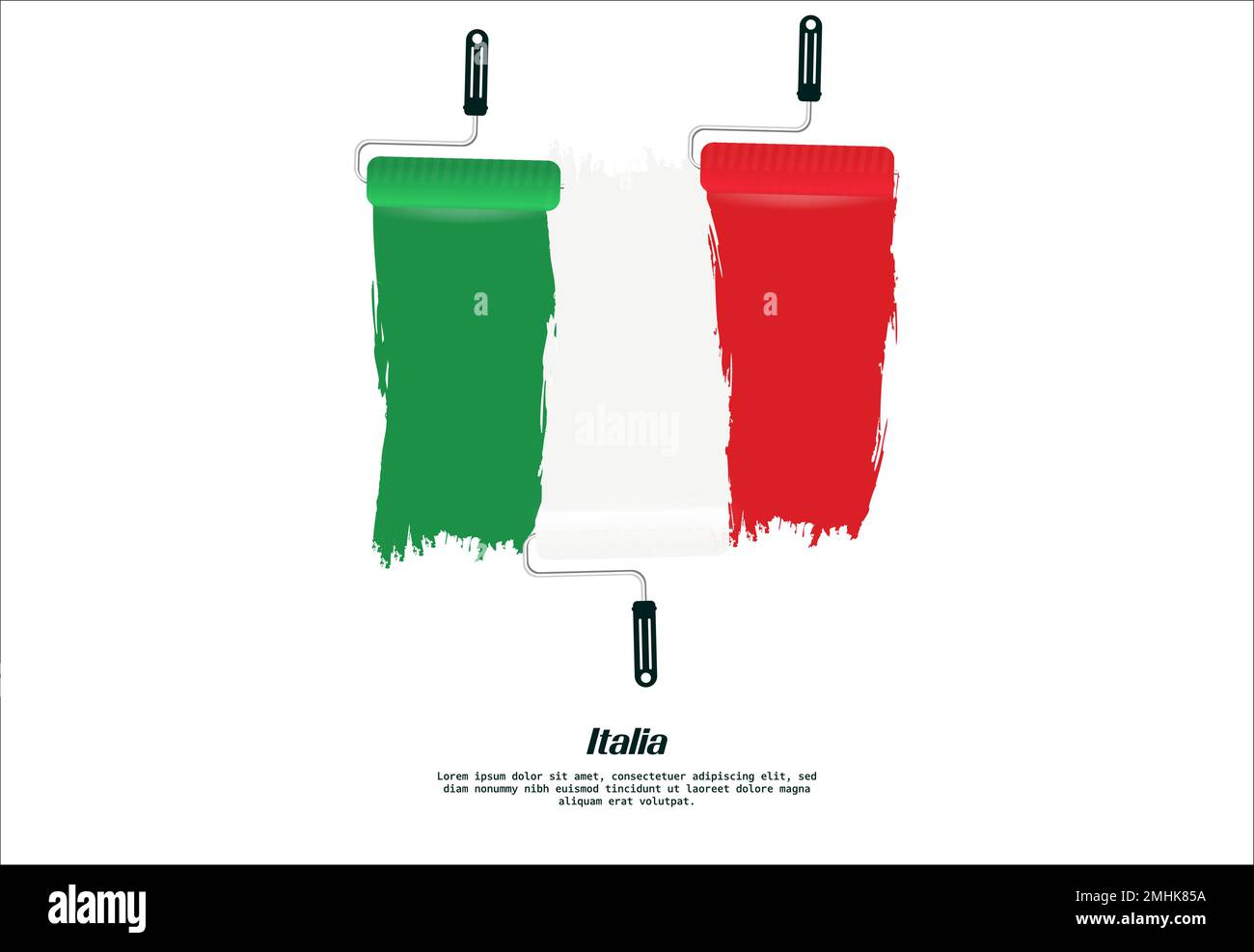 Grunge style flag italy Stock Vector Images - Alamy