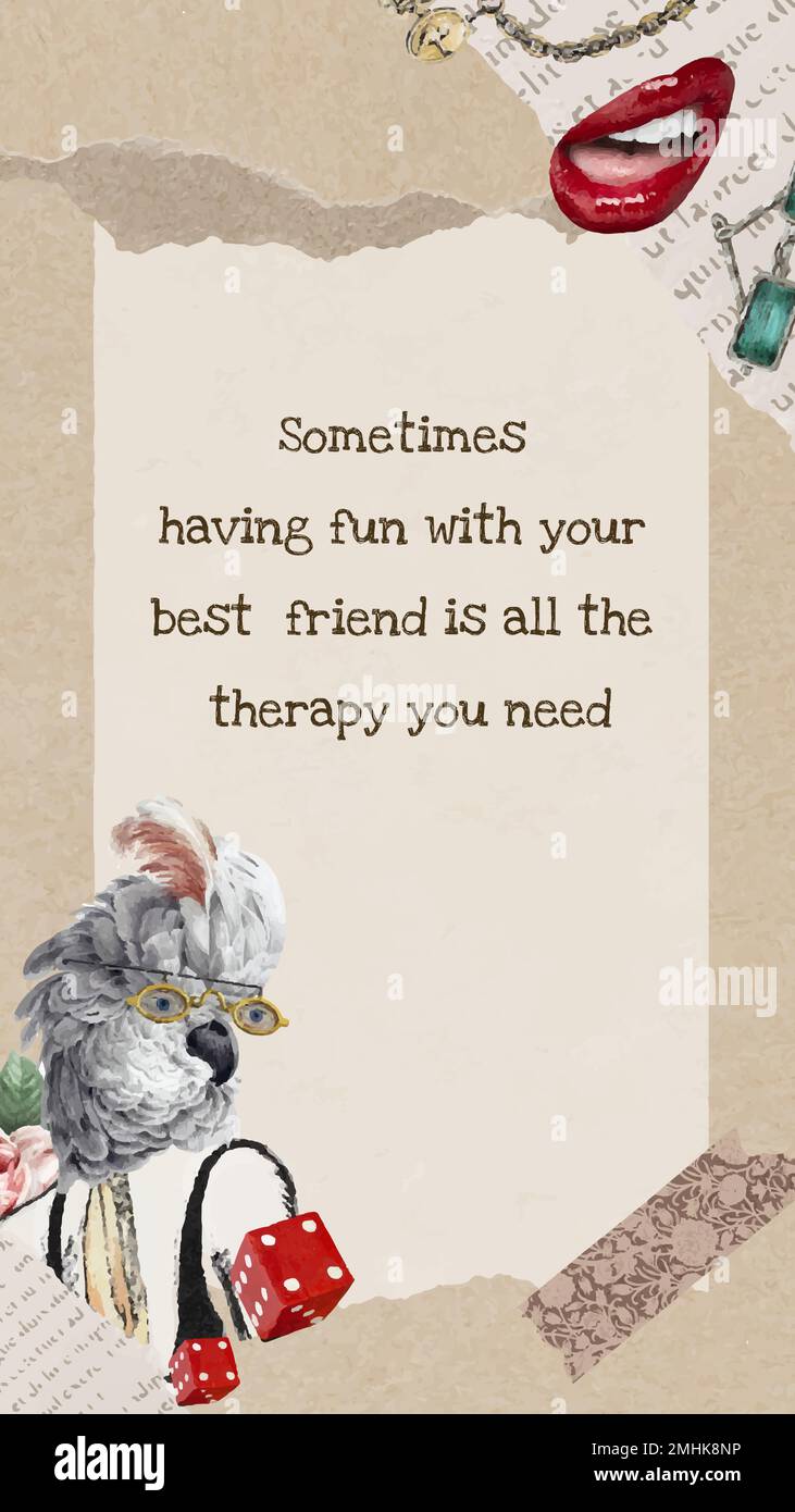 Collage template vintage aesthetic vector, vintage animal collage mixed ...