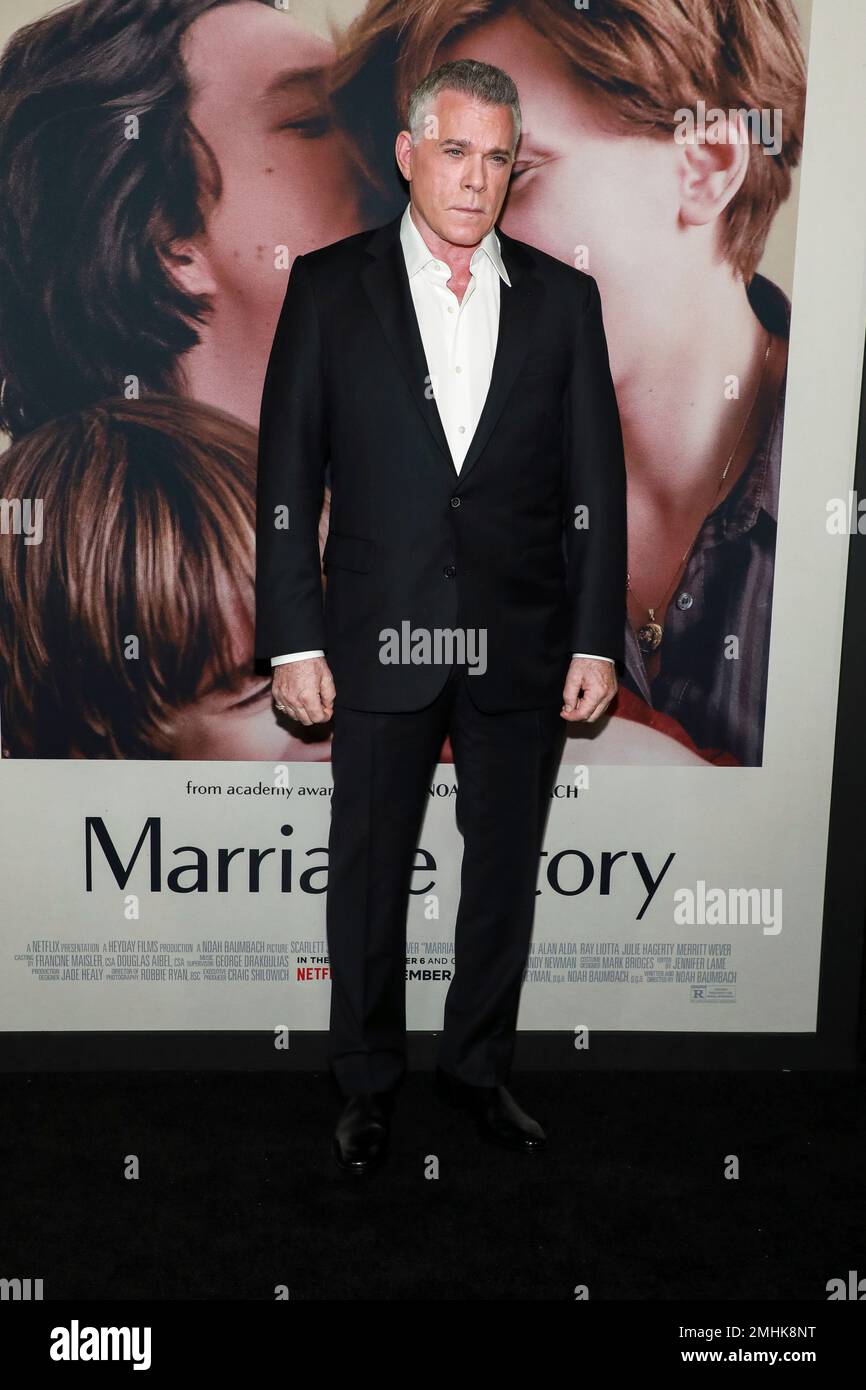 Ray Liotta attends the premiere of "Marriage Story" at the Paris ...