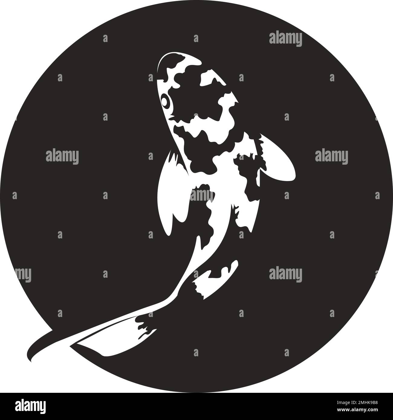 Koi fish vector icon illustration logo design Stock Vector Image & Art ...