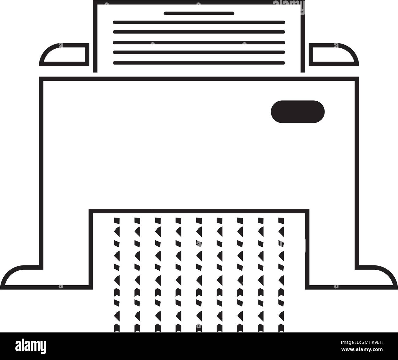 Shredder Machine Icon.vector illustration logo design Stock Vector Image & Art - Alamy