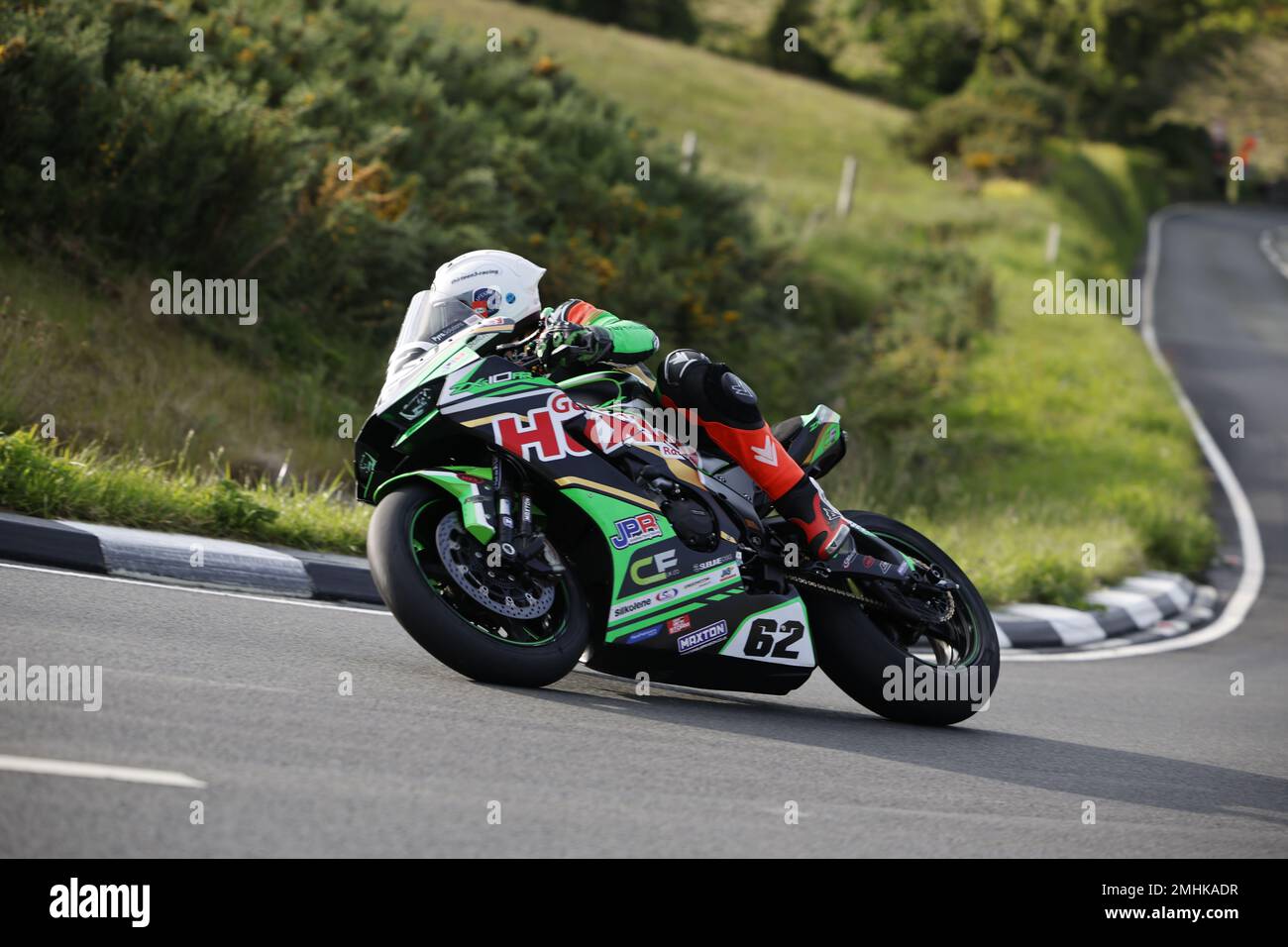 Isle of Man TT 22, Gooseneck, Practice Week Stock Photo - Alamy