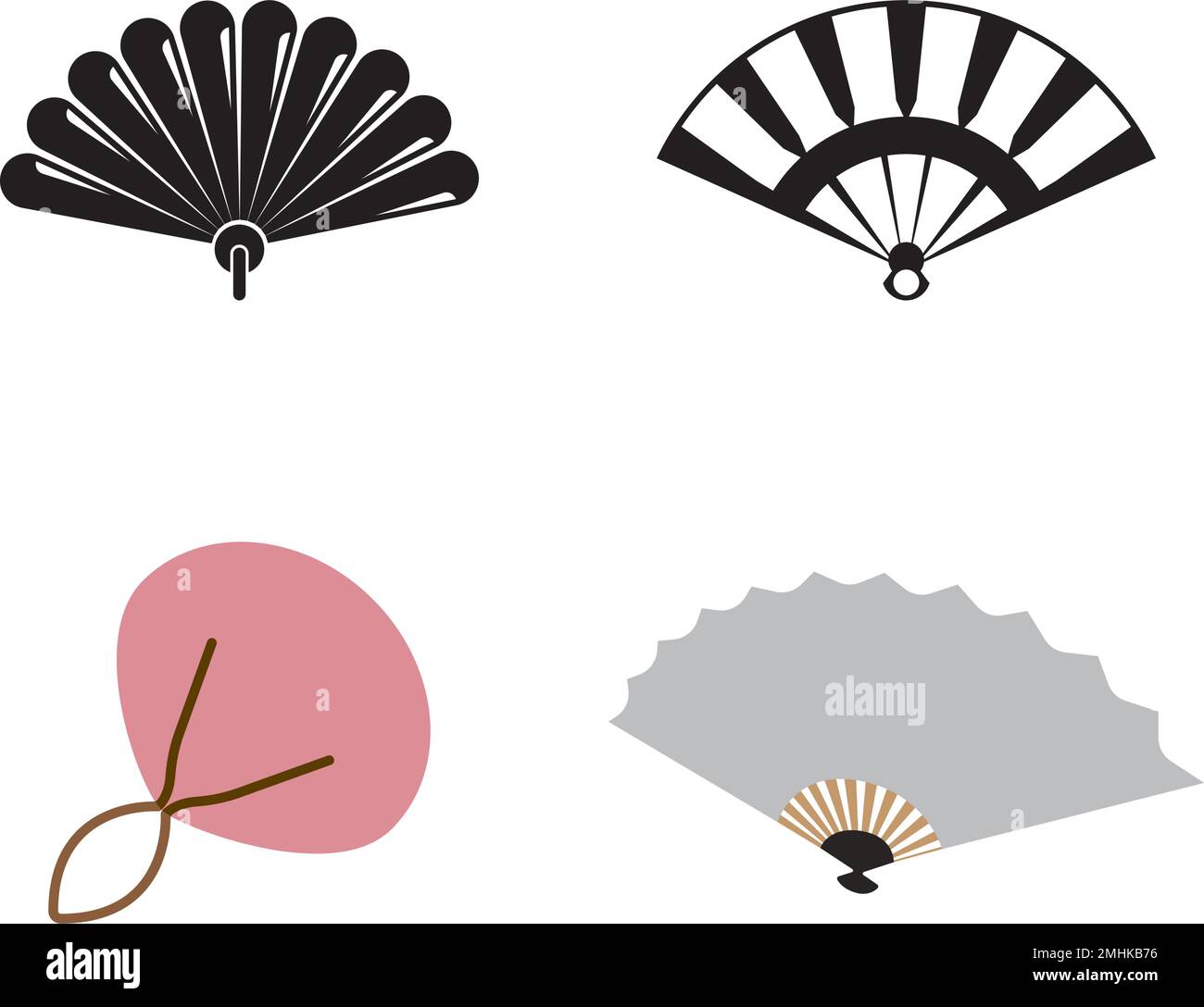 hand fan or traditional fan icon. vector illustration symbol design ...