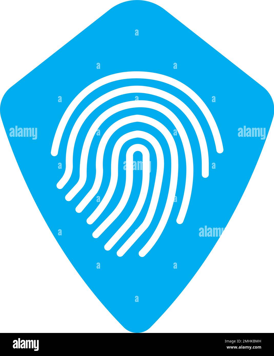 fingerprint logo vector illustration simple design Stock Vector Image ...