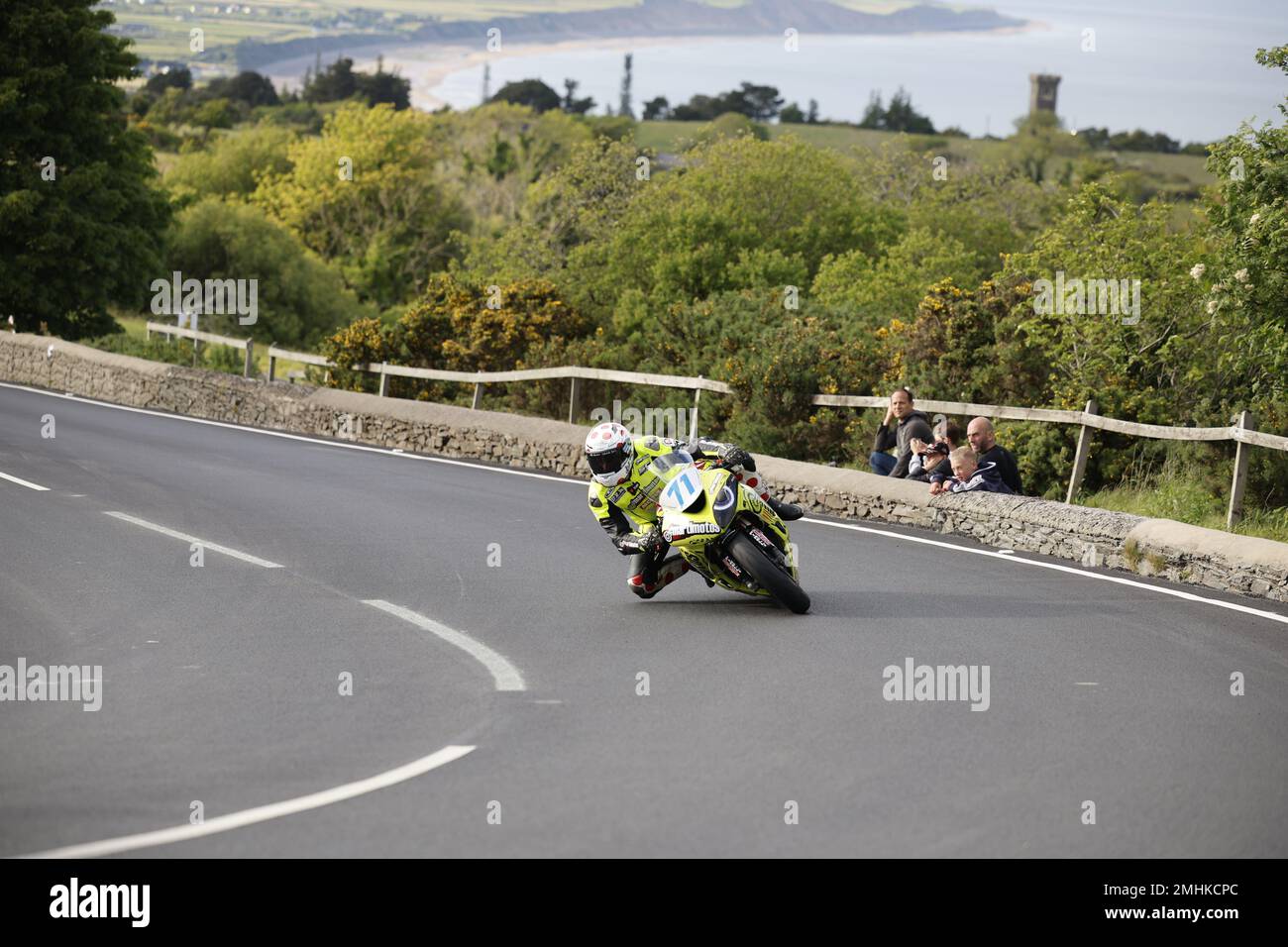 Isle of Man TT 22, Gooseneck, Practice Week Stock Photo - Alamy